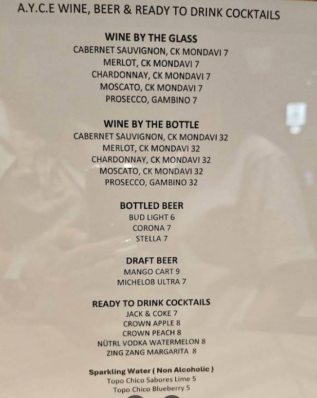 A.Y.C.E Buffet Restaurant Menu – Prices and Hours. Mongolian BBQ ...