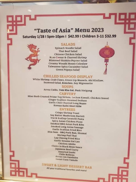 A.Y.C.E Buffet Restaurant Menu – Prices and Hours. Mongolian BBQ ...